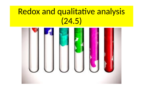 OCR A-level Chemistry - Transition elements | Teaching Resources