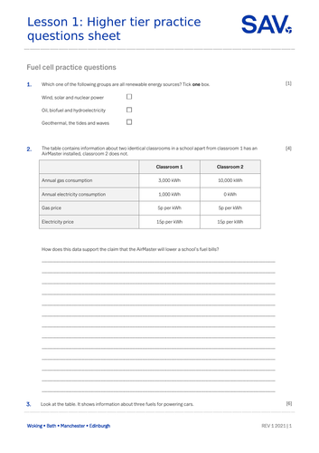 National and Global Energy Resources | Teaching Resources