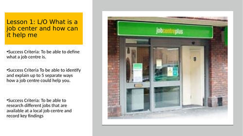 How can a job centre help me get a job? | Teaching Resources