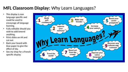Display: Why Learn Languages | Teaching Resources