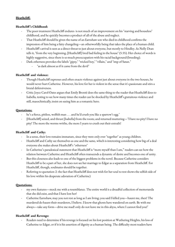 Wuthering Heights: Character and Thematic Analysis, Context & Quotes ...