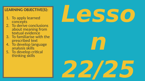 'WONDER' - POWERFUL VOICES - YR7 - LESSON 22 - Appendix, Precept ...