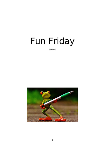 Fun Friday Ed. 3 | Teaching Resources