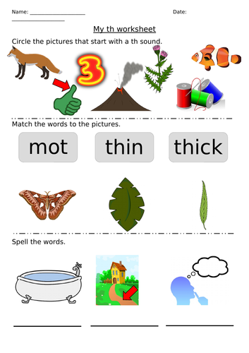 Differentiated Phonics Sheet Bundle - sh ch th ng qu | Teaching Resources