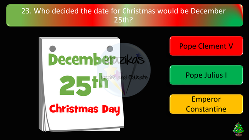 History Christmas Quiz | Teaching Resources