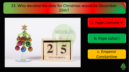 History Christmas Quiz | Teaching Resources