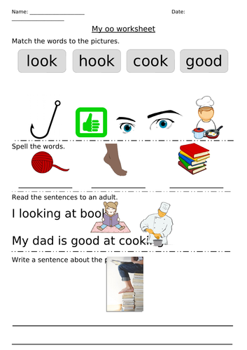 Differentiated Phonics Sheet Bundle - ai ee igh oa oo | Teaching Resources