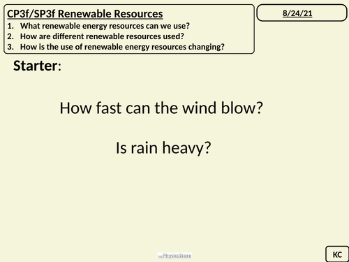 KS4 GCSE Physics EDEXCEL CP3/SP3 Conservation of Energy - 7 PowerPoints ...