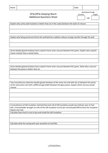 KS4 GCSE Physics EDEXCEL SCP3/SP3 Conservation of Energy 7 PPTS 23WS ...