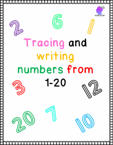 Free Number worksheets recognising numbers 1-20 Morning work | Teaching ...