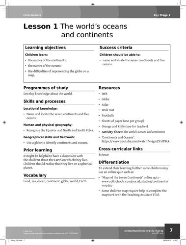 Year 1/2 (KS1)- Geography- The Geography of the United Kingdom lesson ...
