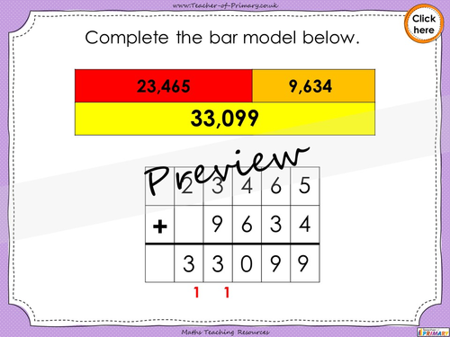 Adding Numbers with More than 4 Digits - Year 5 | Teaching Resources