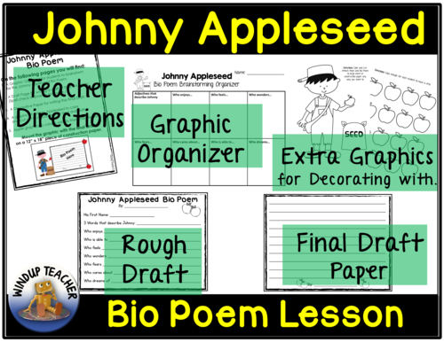 Johnny Appleseed Bio Poem Activity | Teaching Resources