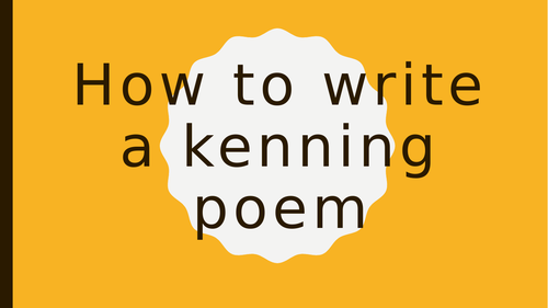 Poetry - Kenning | Teaching Resources