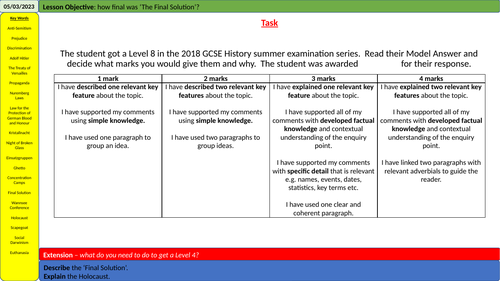 The Final Solution | Teaching Resources