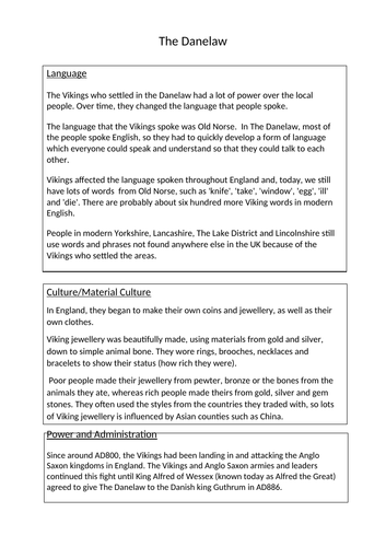 The Danelaw: How did Britain change under Viking control? | Teaching ...