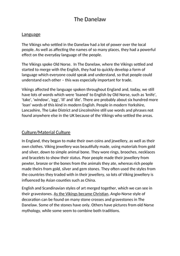The Danelaw: How did Britain change under Viking control? | Teaching ...