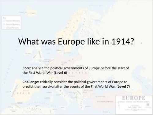 World War One: What was Europe like in 1914? | Teaching Resources