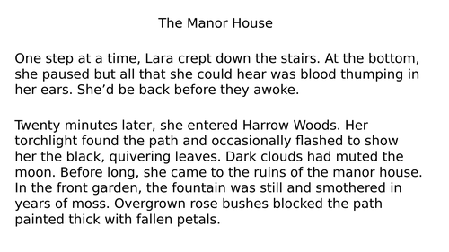 Suspense writing year 4 talk for writing the manor house unit ...