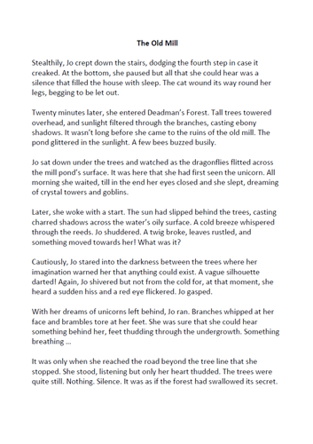 Suspense writing year 4 talk for writing the manor house unit ...