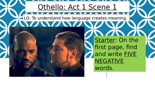Othello KS3 Full SOW | Teaching Resources