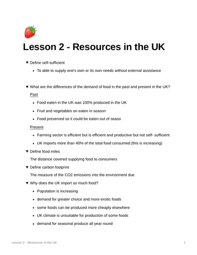 GCSE AQA Geography: Global Resource Management (FOOD) | Teaching Resources GCSE AQA Geography: Global Resource Management (FOOD) | Teaching Resources