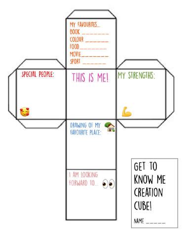 All About Me Cube | Teaching Resources