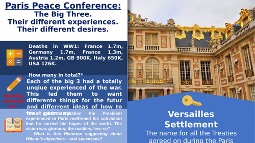 Treaty of Versailles 4/10: Paris Peace Conference 1919 – Motives ...