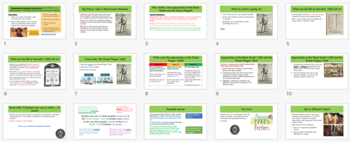 GCSE Medicine | The Great Plague | Teaching Resources