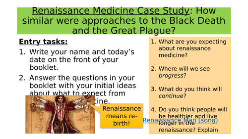 GCSE Medicine | The Great Plague | Teaching Resources