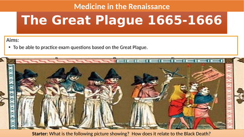 The Great Plague 1665-6 | Teaching Resources