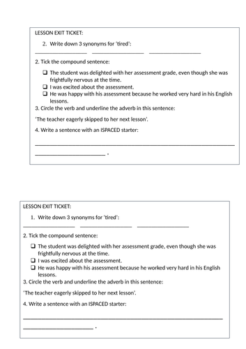 Year 7 transition lessons 8 (complete unit) | Teaching Resources