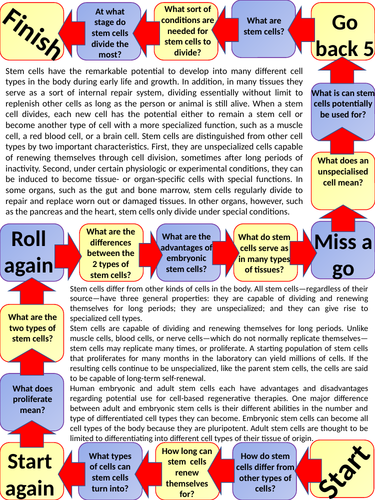 A Level Biology Stem Cells & Their Uses Lesson & Activities | Teaching ...