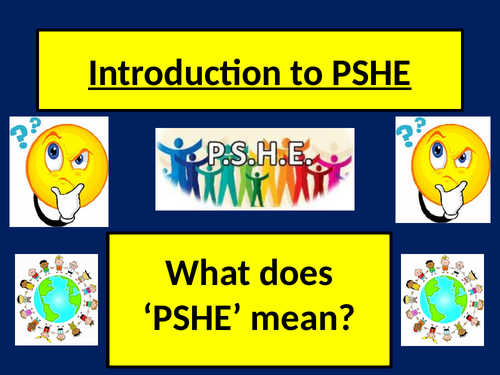 Introduction to PSHE Tutor Time, Assembly, Whole Lesson | Teaching ...