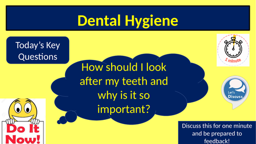 Dental Hygiene Tutor Time Assembly PSHE Whole School | Teaching Resources