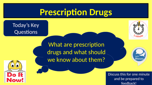Prescription Drugs PSHE, Assembly, Whole School, Tutor Time | Teaching ...
