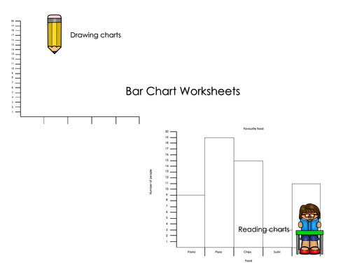 Bar Chart Worksheets (x20) | Teaching Resources
