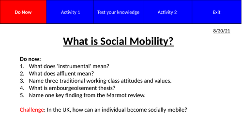 Social mobility and the importance of social class: Social ...