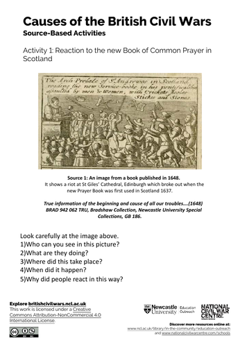 Causes of the British Civil Wars | Teaching Resources