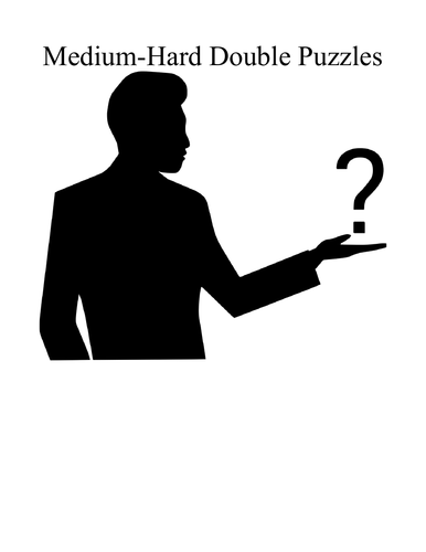 Medium Double Puzzles | Teaching Resources