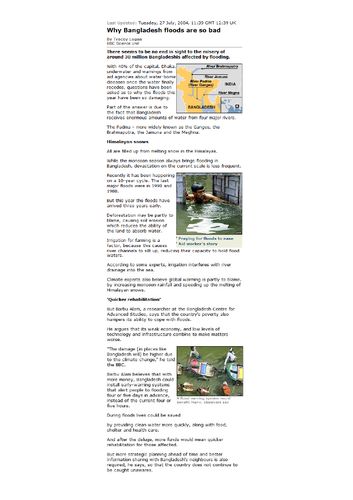 KS3 Rivers, Flooding and Water Resources - Full Unit with All Resources ...