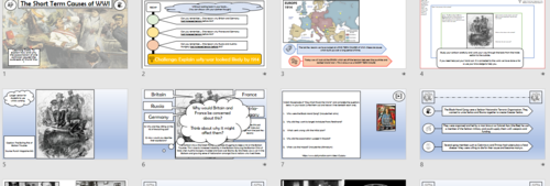 Short Term Causes WWI | Teaching Resources