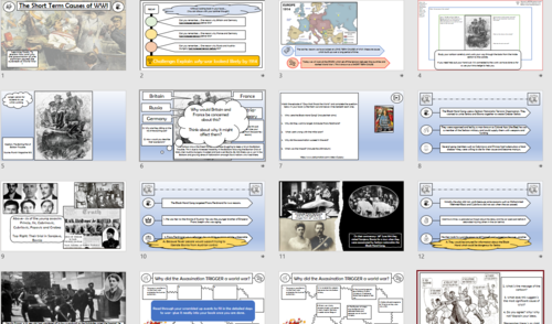 Short Term Causes WWI | Teaching Resources