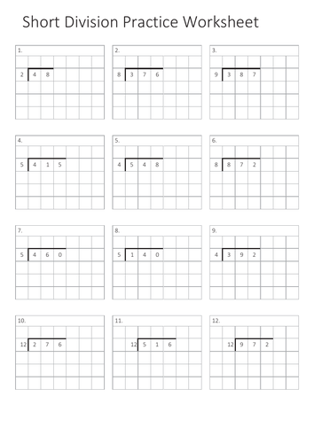 The Ultimate Maths Lesson Pack-Short Divison | Teaching Resources