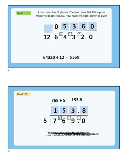 The Ultimate Maths Lesson Pack-Short Divison | Teaching Resources