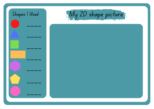 2D Shape Mat | Teaching Resources