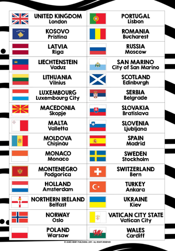 EUROPEAN DAY OF LANGUAGES FLAGS LABEL & COLOUR | Teaching Resources