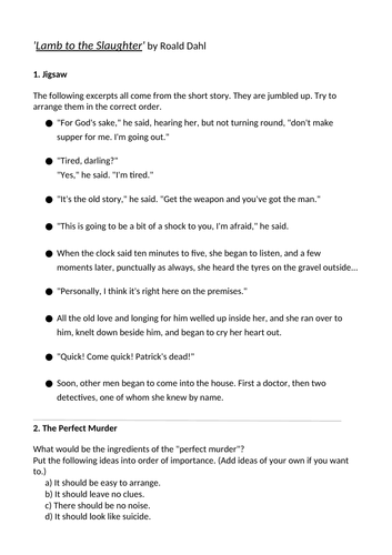 Short Story Writing - Year 7 - Year 10 | Teaching Resources