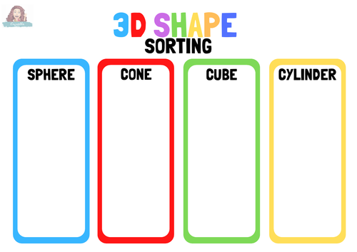 3D Shape sorting | Teaching Resources