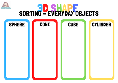 3D Shape Sorting - Everyday Objects | Teaching Resources